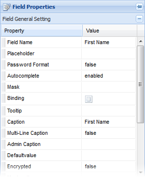 Element Properties Panel